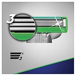 Gillette Mach3 Sensitive Razor Blades for Men, 4 Refills with Stronger-Than-Steel Blades