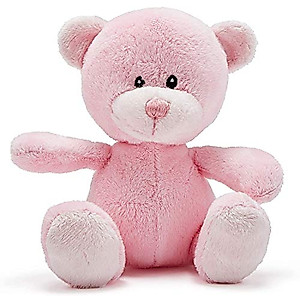 Baby Girl Pink Gift Hamper - with Fleece Wrap, Hooded Towel, Baby Clothes, 2 Muslin Cloths and Cute Teddy Bear