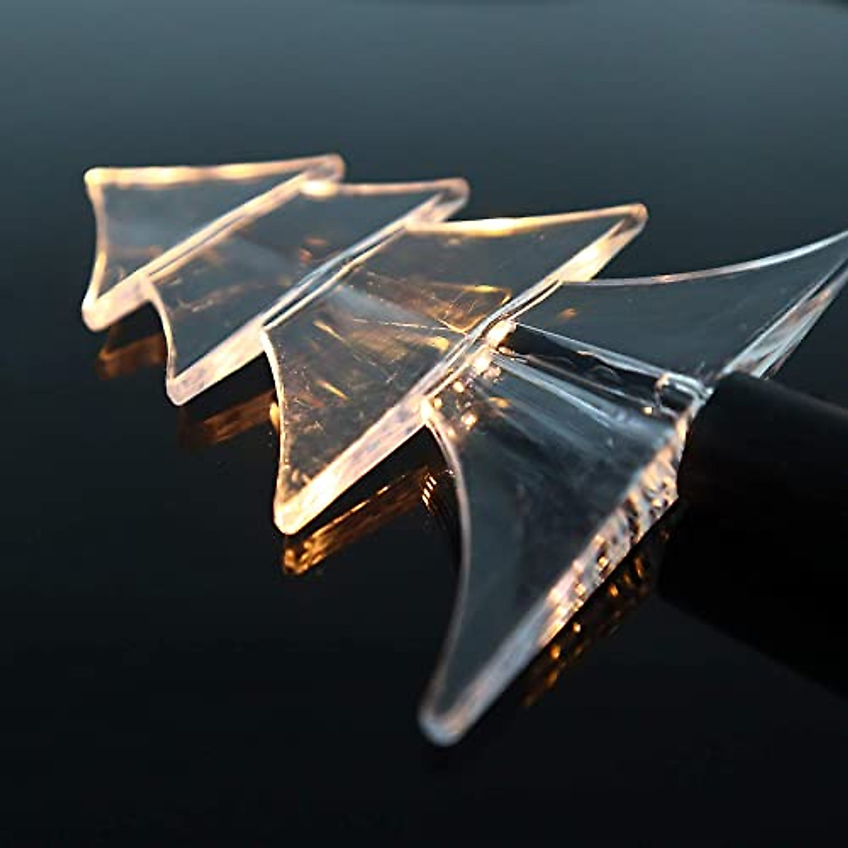 FUCHSUN Christmas Pathway Lights Decorative Garden Display LED Light 5 Pieces Warm White Battery Operated for Indoor and Outdoor Holiday Decoration-Tree