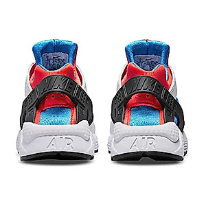 Nike Women's Air Huarache Running Shoes, White/Black/Bright Crimson, 10 US