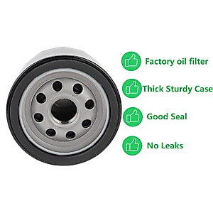 Annolai FC420V LX172 LX176 Air Filter for Kawasaki FC420V FC400V FC401V 14HP Engine John Deere 170 175 240 245 LX172 GT242 Lawn Mower Replace 11013-2141 11013-2109 11013-2110 w 49065-0724 Oil Filter