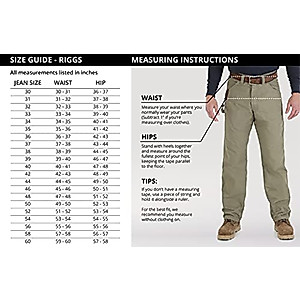Wrangler Riggs Workwear mens Ranger work utility pants, Bark, 36W x 32L US
