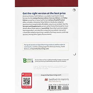 Loose-leaf Version for America's History, Value Edition, Volume 1