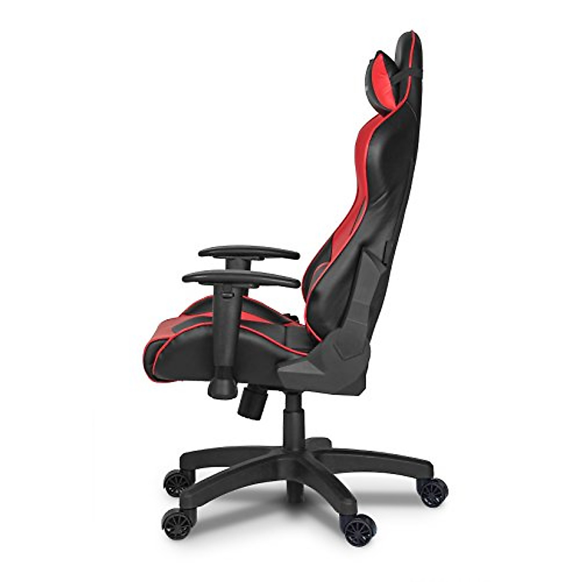 Arozzi - Verona Junior Ergonomic Computer Gaming/Office Chair with High Backrest, Recliner, Swivel, Tilt, Rocker, Adjustable Height and Adjustable Lumbar and Neck Support - Red