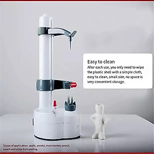 Automatic Peeling Machine, Electric Potato Peeler, Automatic Power-off Function, Temperature Control 128 Degrees, Safe and Efficient, for Commercial and Home Peel Potatoes/Pears/Apple