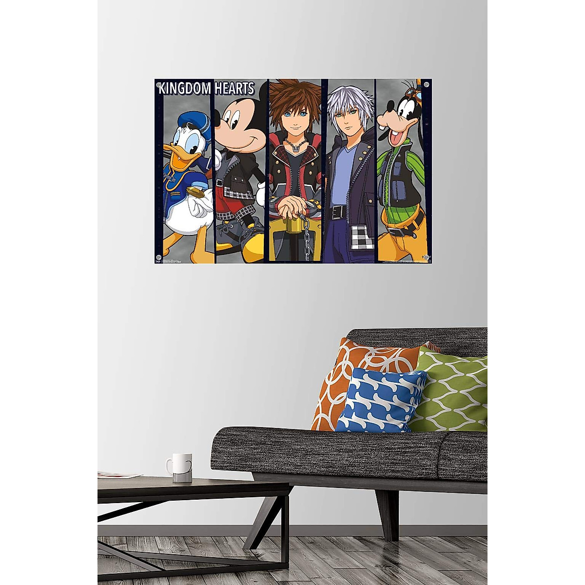 Trends International Disney Kingdom Hearts 3 - Group Wall Poster with Push Pins