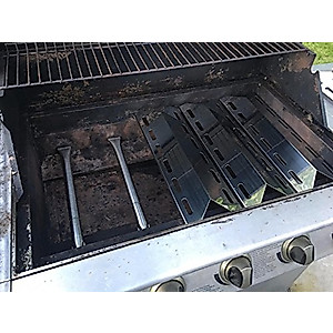 Grill Replacement Parts for Charmglow 720-0234 720-0289, Nexgrill 720-0033 720-0234 720-0289, Kirkland 720-0025 Gas Grills, Heat Plate Flame Tamer, Burner Tube Replacement for Charmglow 5 Burner Grill