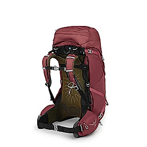 Osprey Aura AG 50L Women's Backpacking Backpack, Berry Sorbet Red, WXS/S