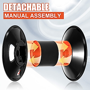 Tool Daily Pressure Washer Hose Reel, 100 FT Heavy Duty Steel Hose Reel for Power Washer