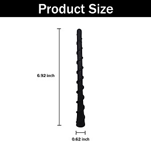 Patonu Black Spiral Antenna 7 Inch Universal Antenna Toppers Waterproof PVC Rubber Very Flexible Retrofit Antenna, for Trucks, Cars, SUVs