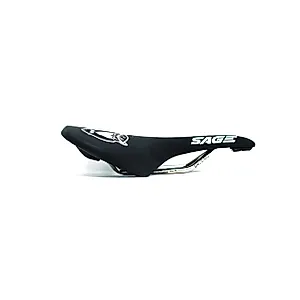 Sage Beccus Bike Saddle | Titanium Rails Bicycle Comfort Cushion Seat | Mountain Road Bikes Padded Cycling Seats | Men and Women Exercise Performance Cycle Accessories (143mm)