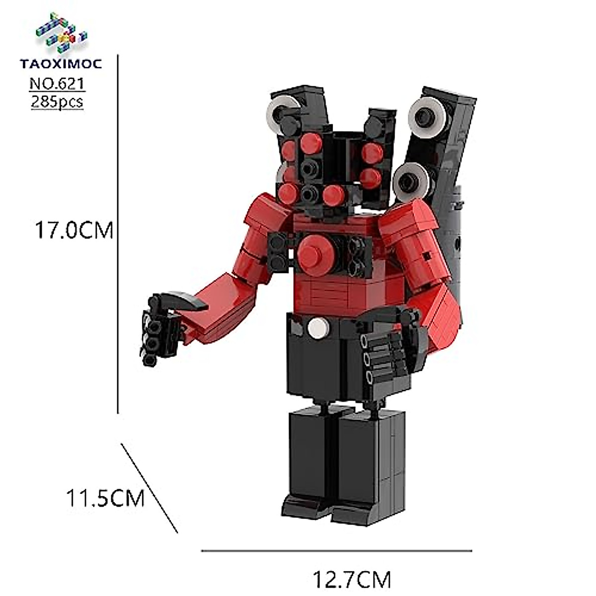 Skibidi Toilet Building Block, Toilet Toys Titan Speakerman Game Model Toys, Collectible Anime Building Bricks Easter Day for Kids Adults（285pcs）
