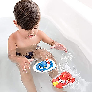 Nuby 2-Pack Tub Tugs Floating Boat Bath Toys, Colors May Vary, (Pack of 2)