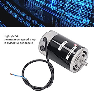 Mini Lathe Motor, 550W Large Power, Maximum Speed 6000RPM Per Minute Large Torsion Low Noise Stable Drive Iron Lathe Machine Motor, for 7x14 CJ18A Lathes(110V)