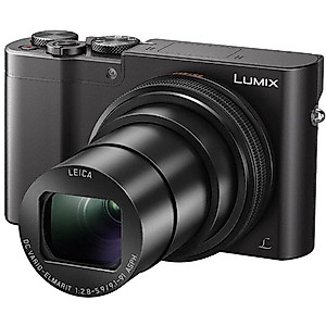 Panasonic LUMIX DMC-ZS100K 20 MP Digital Camera (Black) + 64GB Dual Battery Deluxe Accessory Bundle