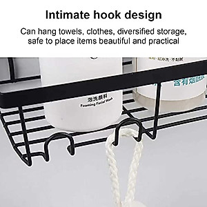 3 Pack Adhesive Shower Caddy Basket, with Hooks, Bathroom Storage Organizer Wall Mounted, for Soap Dish Holder Shelf Shampoo Conditioner