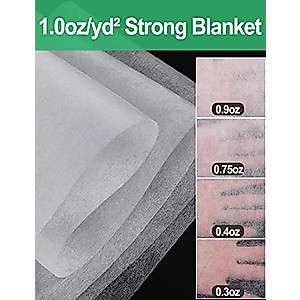 Plant Cover Freeze Protection 10FT x 33FT, Wohohoho 1.0oz/yd² Heavy Duty Plant Blanket, Frost Protection Down to -5°C/23°F, Anti-UV, Reusable Garden Floating Row Cover for Plants Vegetable Fruits