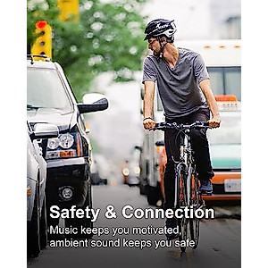 MALEROADS Bone Conduction Headphones, IPX6 Waterproof Open Ear Headphones 14H Playtime Bone Conduction Bluetooth 5.3 Wireless Earbuds Sport Headphones with Mic Sweatproof Headset for Running, Cycling