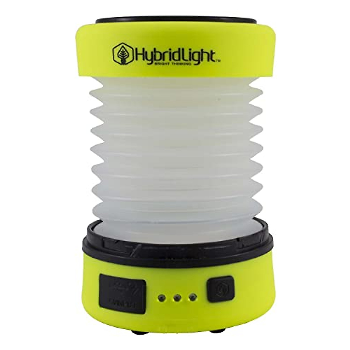 Hybridlight Solar Rechargeable Lantern/Cell Phone Charger. 150 Lm. Built In Solar Panel, Hi-Vis Yellow