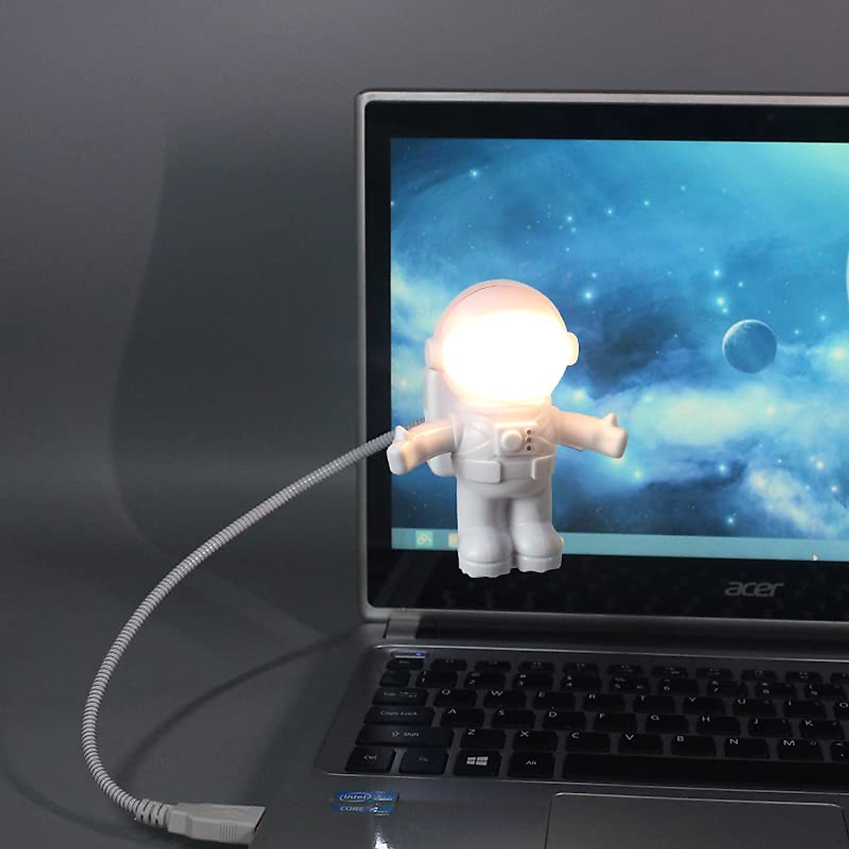 SOONDAR® Creative Spaceman Astronaut LED Flexible USB Light for Laptop PC Notebook