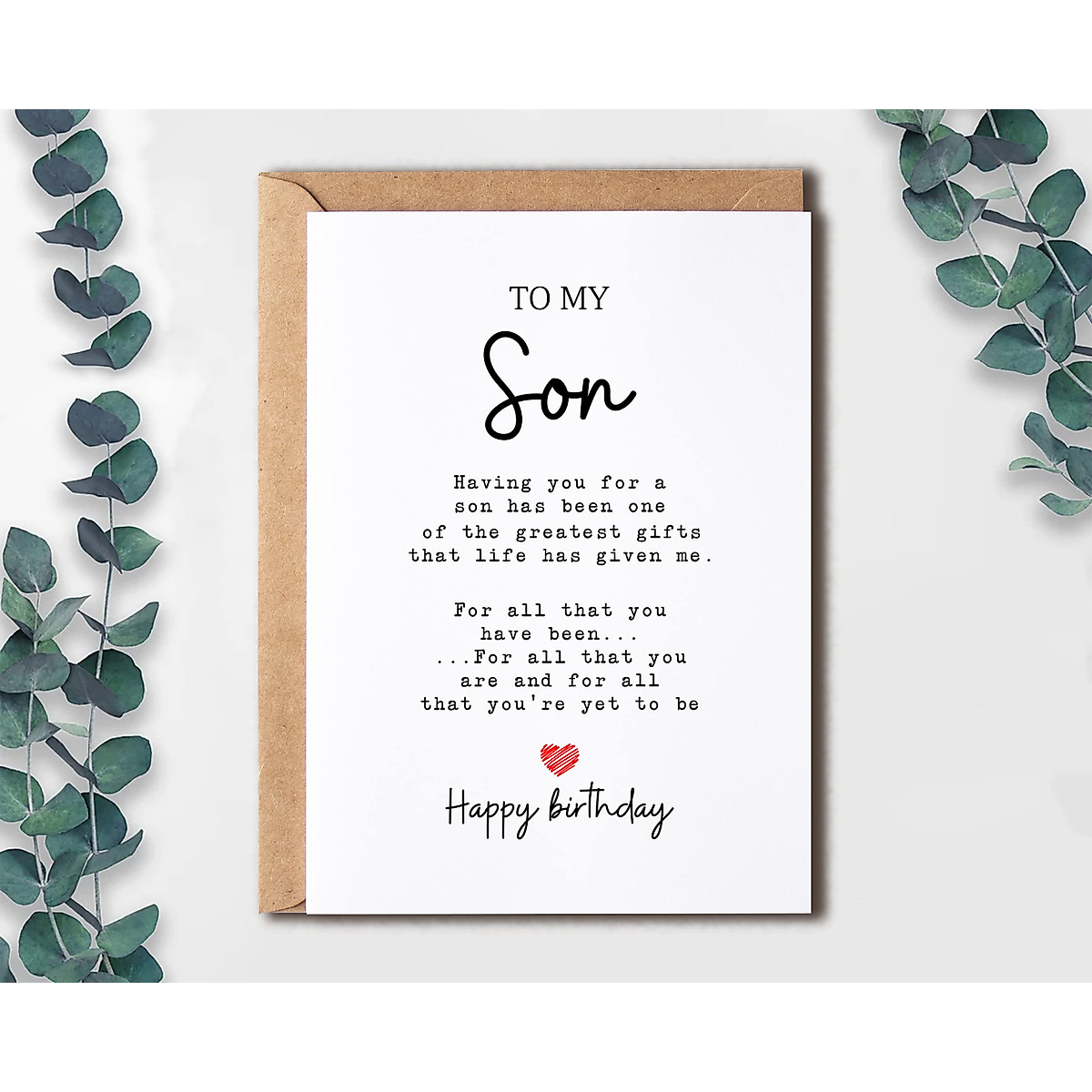 To My Son - Son Birthday Card - Son Is The Greatest Gifts In My Life - Birthday Card For Son - Gift For Son Card- Christmas Gifts For Son