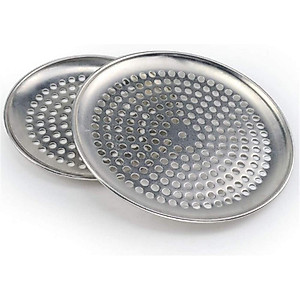 qiuqiu Pizza Plates Pizza Stainless Steel Pans with Holes Nonstick Round Pizza Baking Tray Plate Bakery Pizza Tools Oven Outdoor Mesh Net Metal-16inch (40cm)