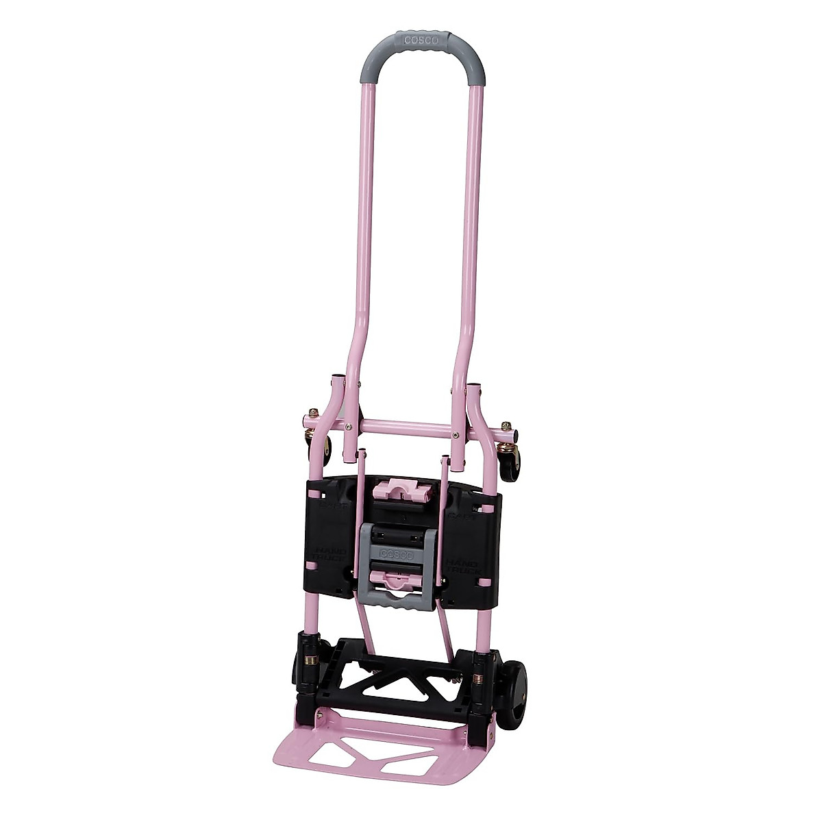 COSCO Shifter Multi-Position Folding Hand Truck and Cart, 300 lb. Weight Capacity, Pink