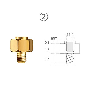 M.2 SSD Mounting Screws Kit for PS5 and Asus Gigabyte ASRock Msi Motherboards Copper（40pcs）