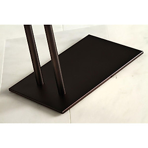 Kingston Brass Edenscape Freestanding Dual Towel Rack Oil Rubbed Bronze Oil Rubbed Bronze Finish