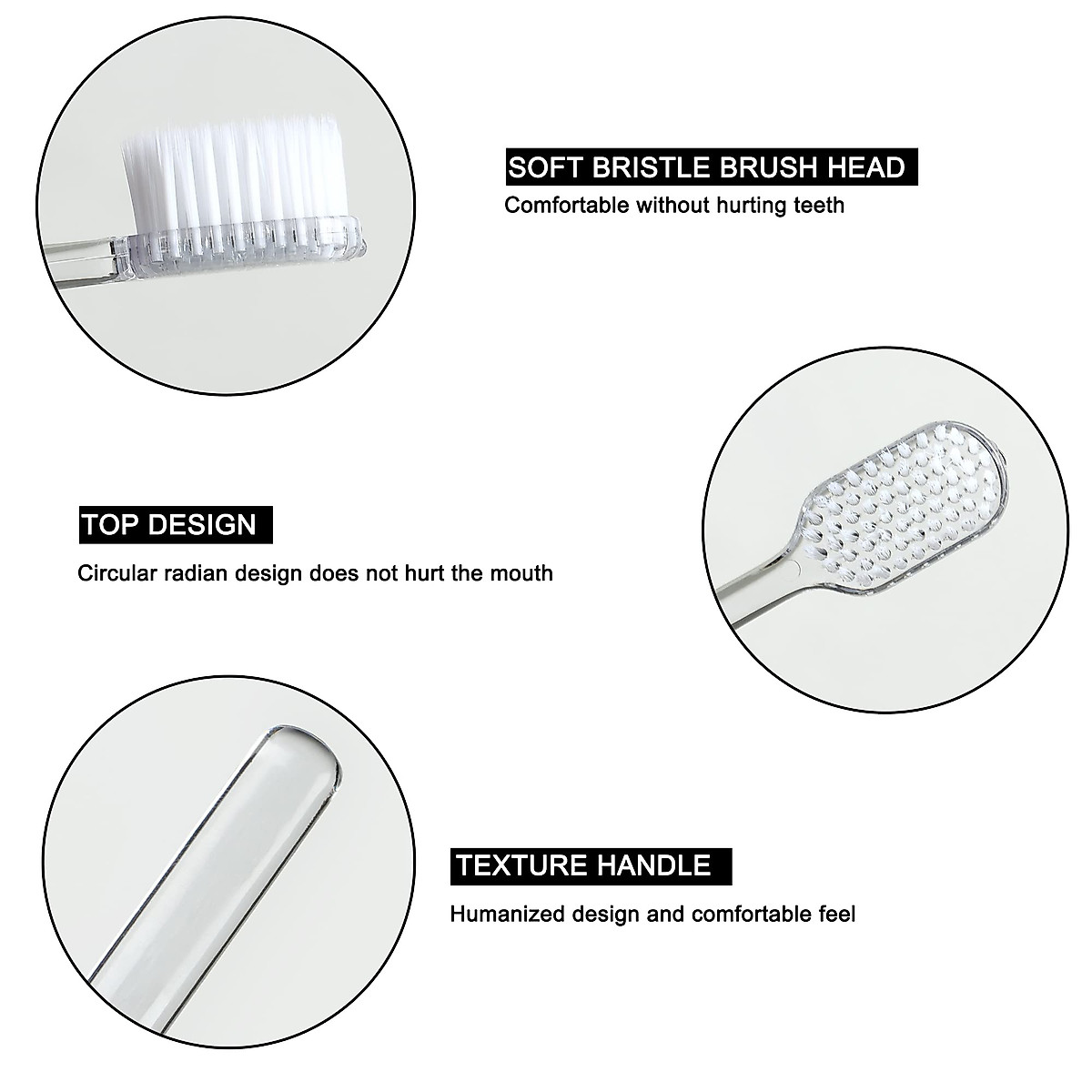 HiTuYi 16 Pieces Adult Toothbrush Travel Full Head Super Soft Toothbrush Suitable for Sensitive Teeth and gingival Atrophy