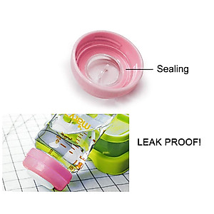 Matyz Glass Breastmilk Storage Containers, 6 Pack, 6 oz bottle, Compatible With Spectra Medela Philips Pump - Freezer Safe Storage Bottles Set - Leakproof Glass Baby Bottles - BPA Free (Pink Lids)