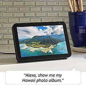 Echo Show 8 (1st Gen, 2019 release) -- HD smart display with Alexa – Unlimited Cloud Photo Storage – Digital Photo Display - Charcoal