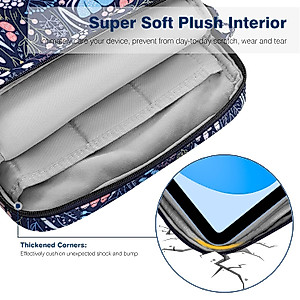 Dadanism 9-11 Inch Tablet Sleeve Bag Carrying Case with Shoulder Strap for iPad 10th Gen 10.9", iPad 9/8/7th 10.2", iPad Air 11", iPad Pro 11", iPad Air 5/4, Galaxy Tab A9+ Plus 11", Night Blue