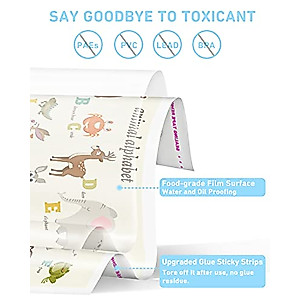 Disposable Placemats for Baby - Kids Placemat That Stick on Dining Table at Restaurant, Travel Essentials for Toddlers Table Mat - Assorted 40 Pack with 3 Designs