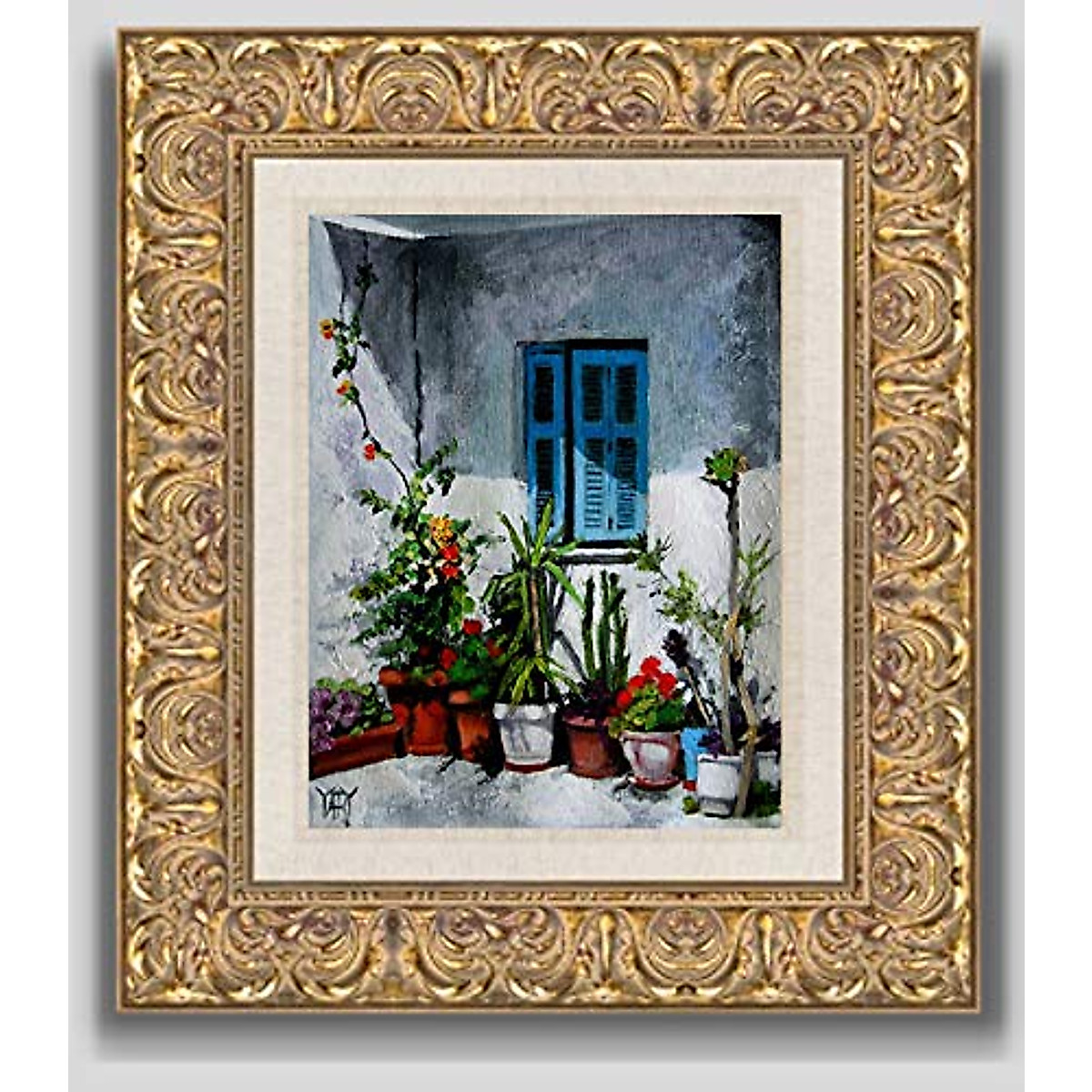 La Ventana Azul, Villa Courtyard Flwer Pots By Internationally Renowned Artist Yary Dluhos