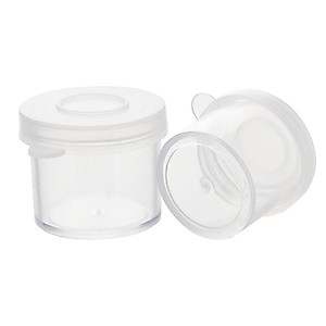 KOHAND 200PCS Plastic Small Paint Containers, Mini Paint Cups with Lids, Craft Storage Empty Paint Container for Beads, Painting, Glitter