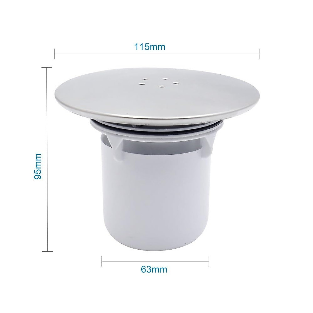 Bath Shower Floor Strainer Cover Plug Trap Siphon Sink Kitchen Bathroom Water Drain Filter