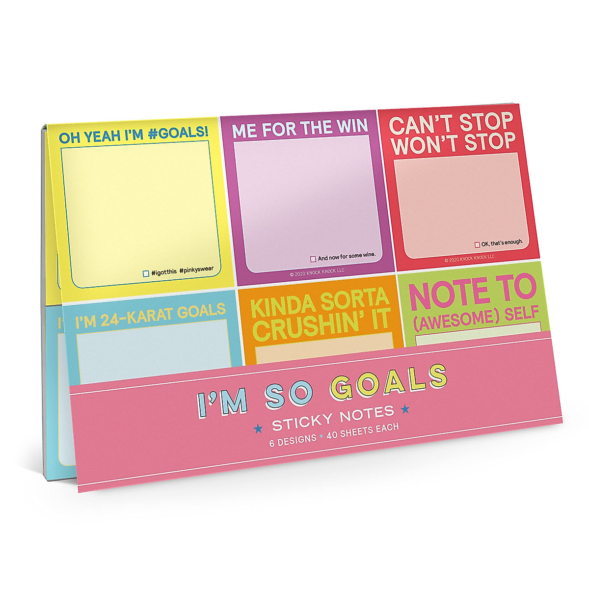 Knock Knock Im So Goals Sticky Packet Set