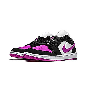 Jordan Womens WMNS Air 1 Low DC0774 005 Black/Cactus Flower - Size 8W