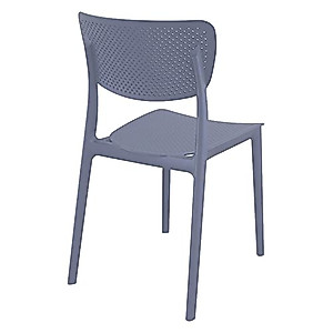 Compamia Lucy Dining Chair in Dark Gray Finish (Set of 2)