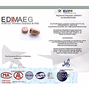 EDIMAEG A780 Spy Earpiece with 35 inch Wire Neckloop No Amplifier Work in Quiet Place