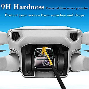 Lens Screen Protector for DJI Mavic Mini 2 / DJI Mini - Drone,ULBTER 0.3mm 9H Hardness Tempered Glass Lens Saver Accessory Anti-Scrach Anti-Fingerprint Anti-Bubble Anti-Dust [3 Pack]