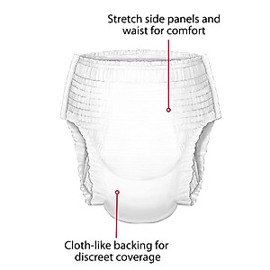 Curity Youth Pants, Large, Unisex-Youth, Incontinence Protector, Pull-Up Style, Heavy Absorbency, 14 Count