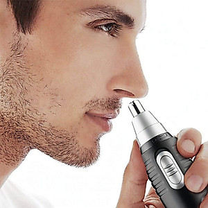 Nose Hair Trimmer - Waterproof Stainless Steel Nose Trimmer Beard and Eyebrow Clipper