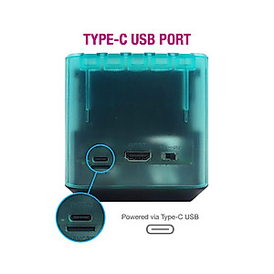 Hyperkin RetroN Sq: HD Gaming Console for Game Boy/Color/ Game Boy Advance (Hyper Beach) - Game Boy Advance