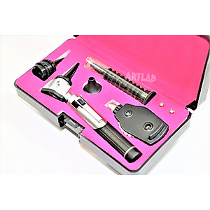 Artlab Multi-Function Otoscope Student Set-Multi-Function Ear Scope for Ear, Nose & Eye Examination with Disposable Speculum with 2 Free Replacement Bulbs (Include Hard Case)