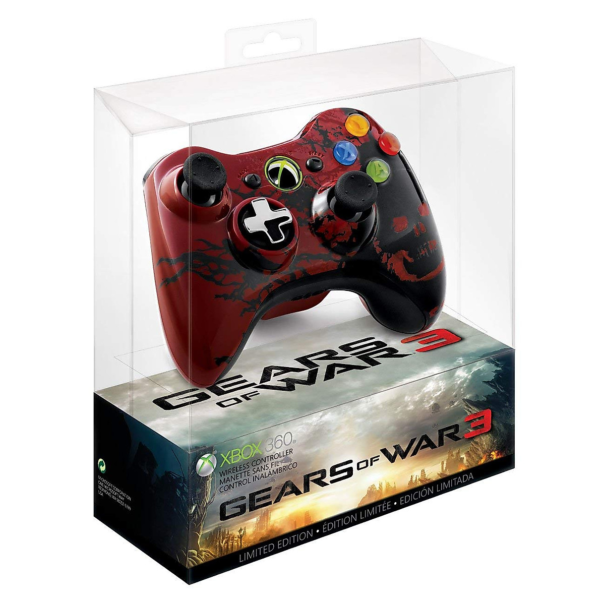 Gears of War 3 Controller - Xbox 360 (Special) (Renewed)