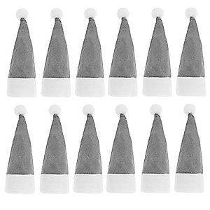 DOITOOL 24PCS Christmas Santa Hats Silverware Tableware Holders Santa Claus Flatware Bag Pouch Christmas Dinner Table Decorations Party Supplies