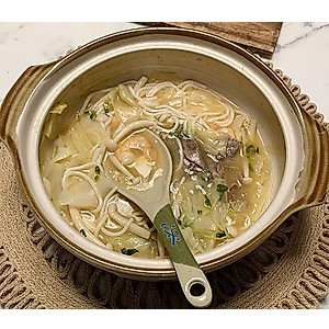 JapanBargain 2345, Set of 2 Serving Spoons Japanese Soup Serving Spoons Chinese Soup Serving Spoons Rice Serving Spoons Table Serving Spoons, Green Melamine