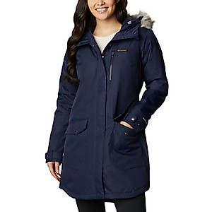 Columbia Women's Suttle Mountain Long Insulated Jacket, Dark Nocturnal, 2X Plus